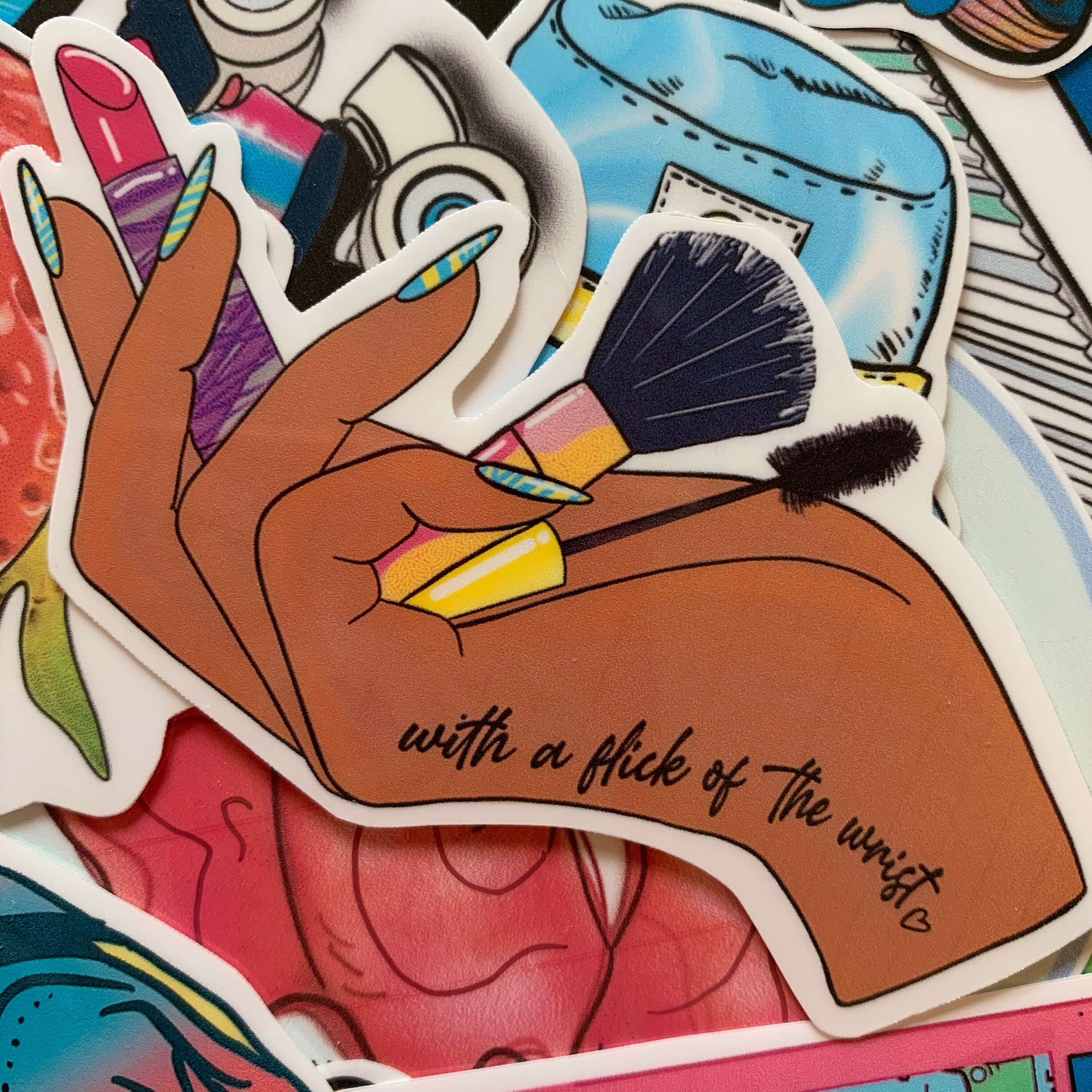 Makeup Sticker Beauty Sticker Makeup Makeup Brushes | Etsy