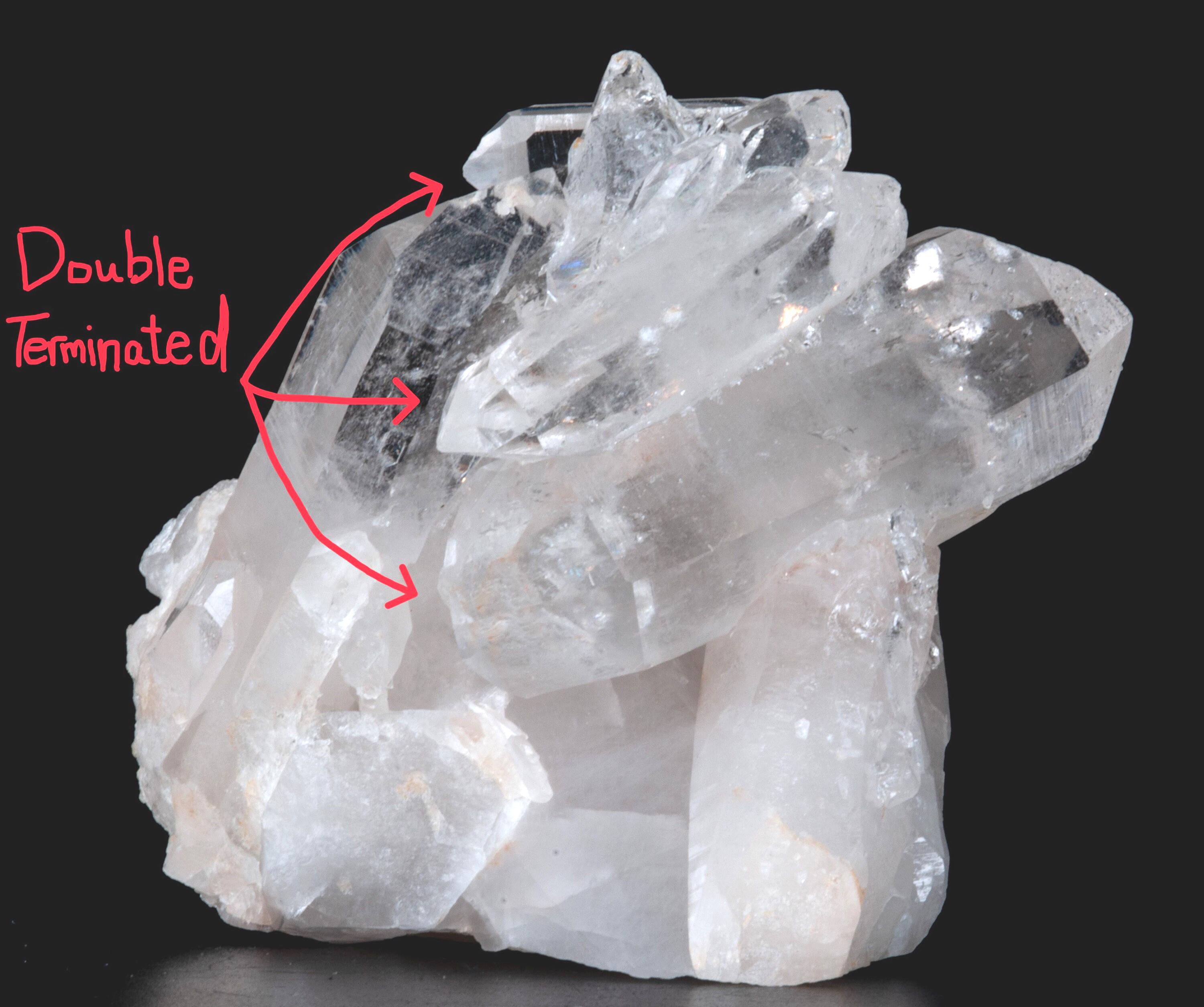 Arkansas Quartz Crystal Cluster - Triple Double Terminated Clear ...