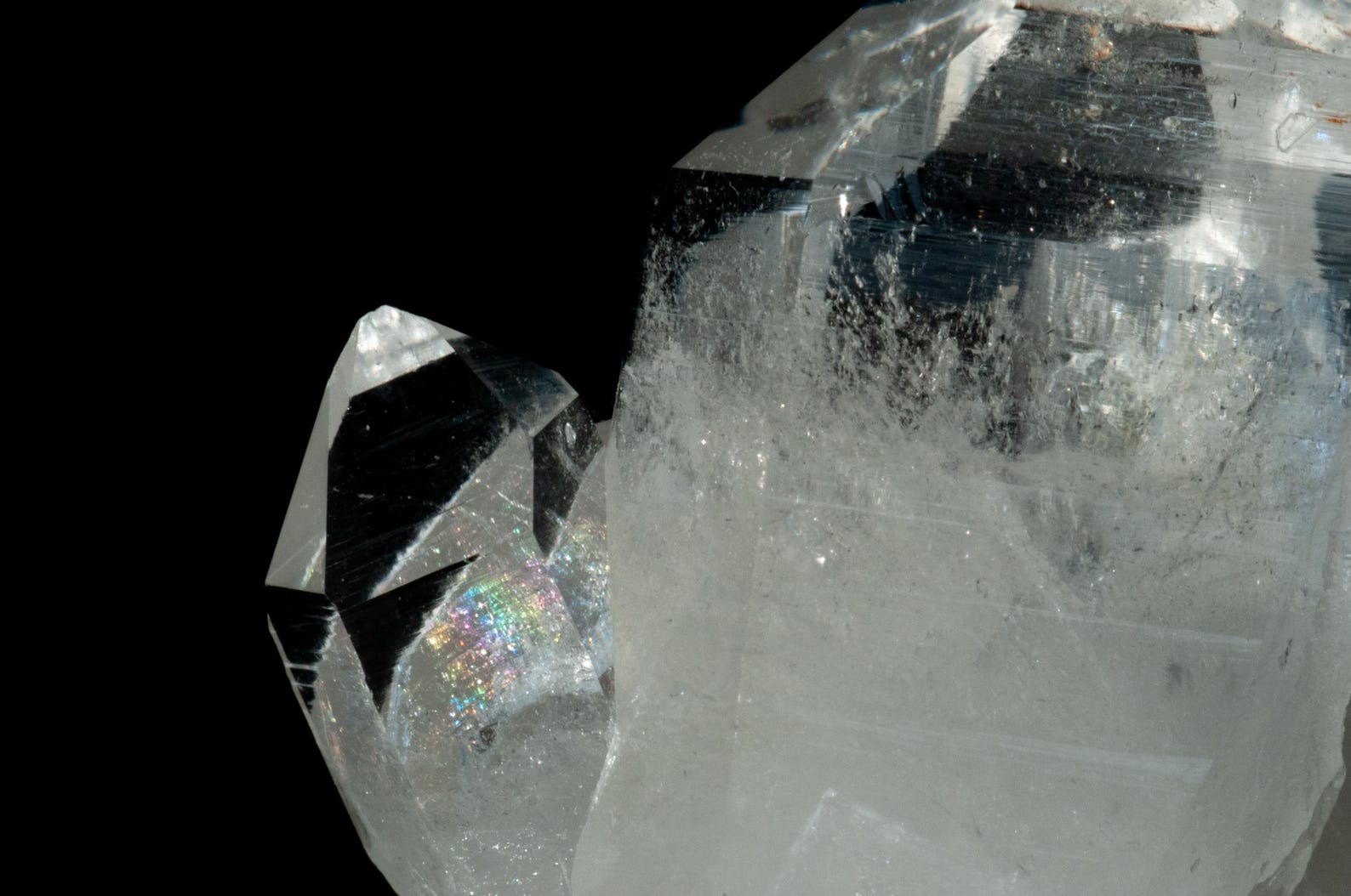 Arkansas Quartz Crystal - Clear Mini Cluster With Rainbow - Etsy