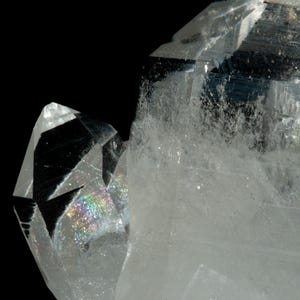 Arkansas Quartz Crystal - Clear Mini Cluster With Rainbow - Etsy
