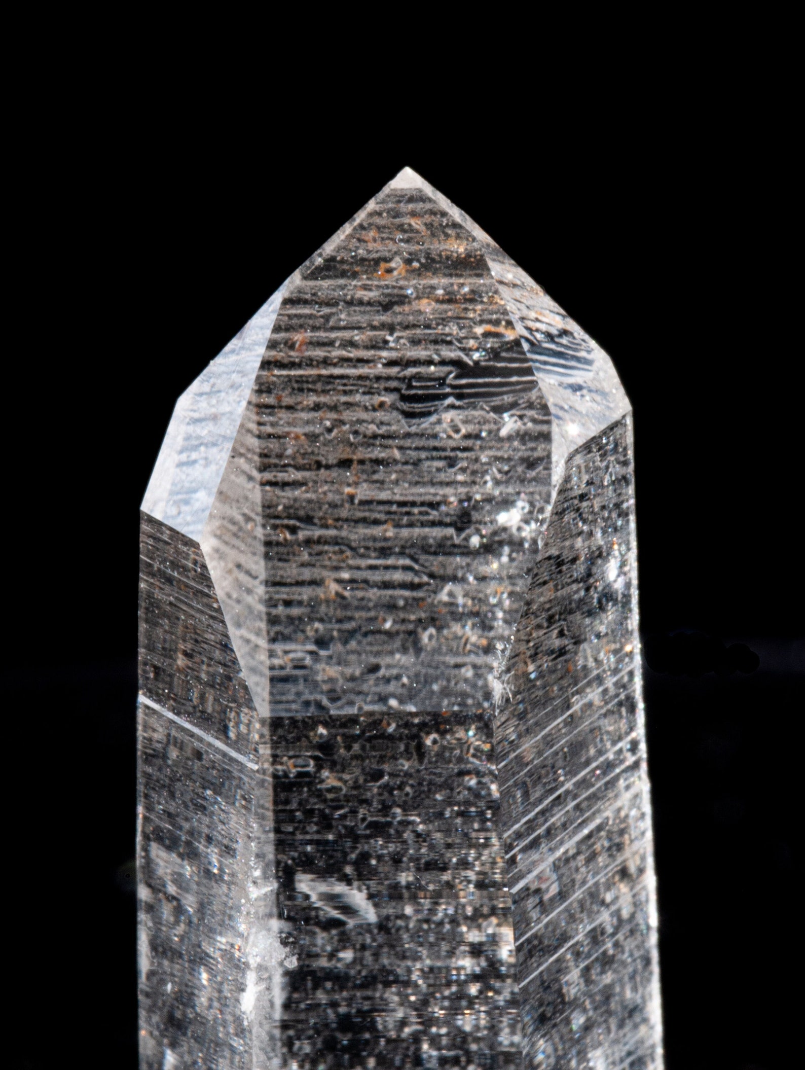 Silver Light Channel Lemurian Quartz Clear Single Point Crystal From ...