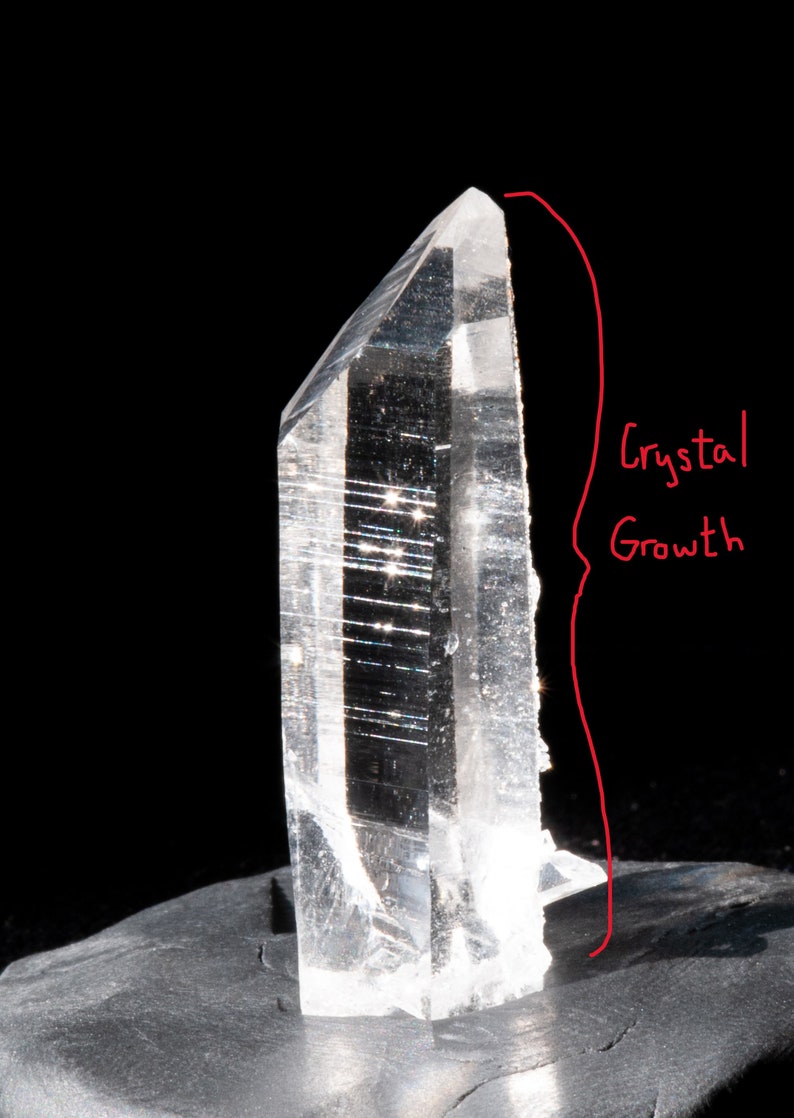 Silver Light Channel Lemurian Quartz Clear Single Point Crystal From ...