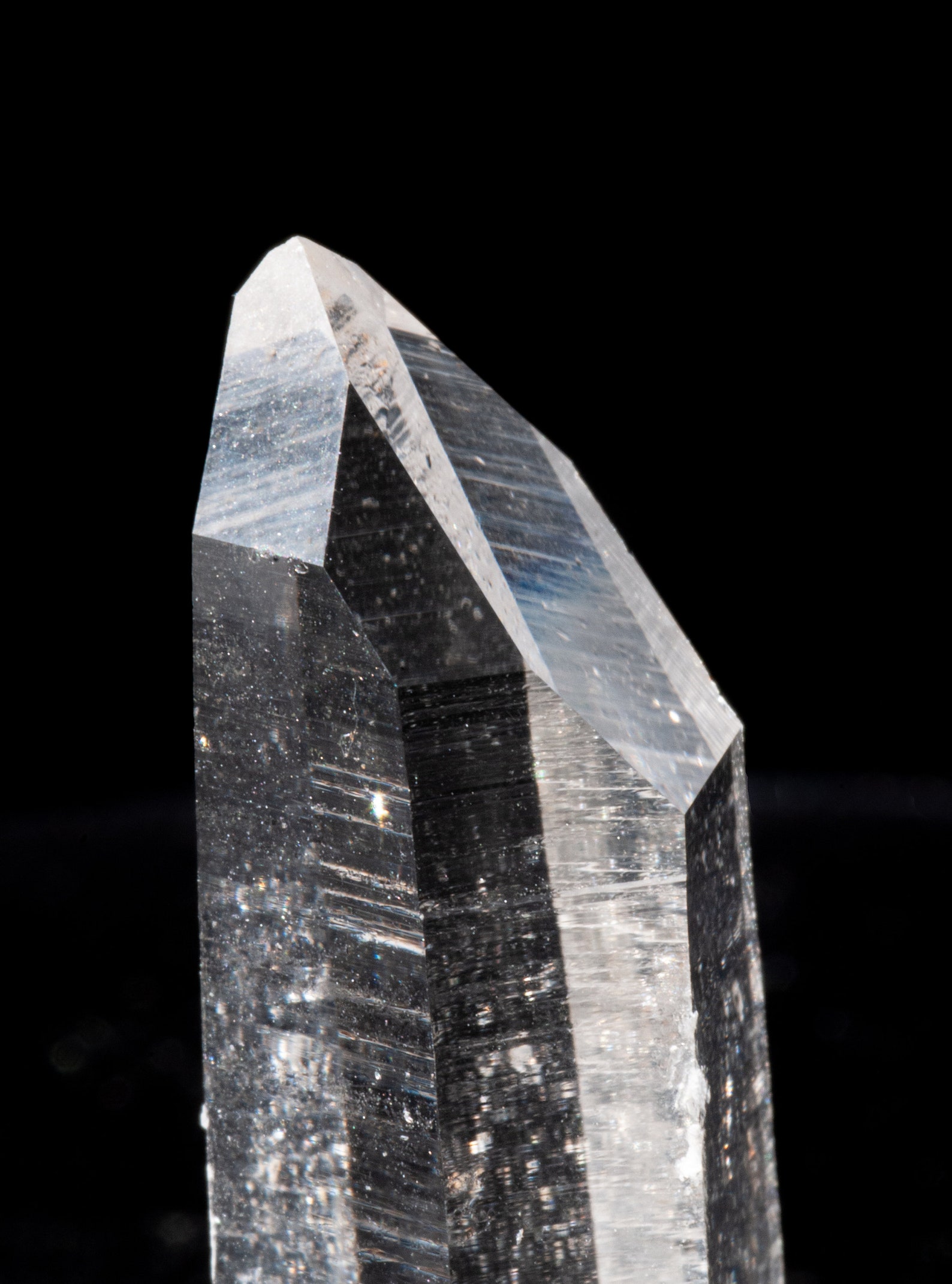 Silver Light Channel Lemurian Quartz Clear Single Point Crystal From ...