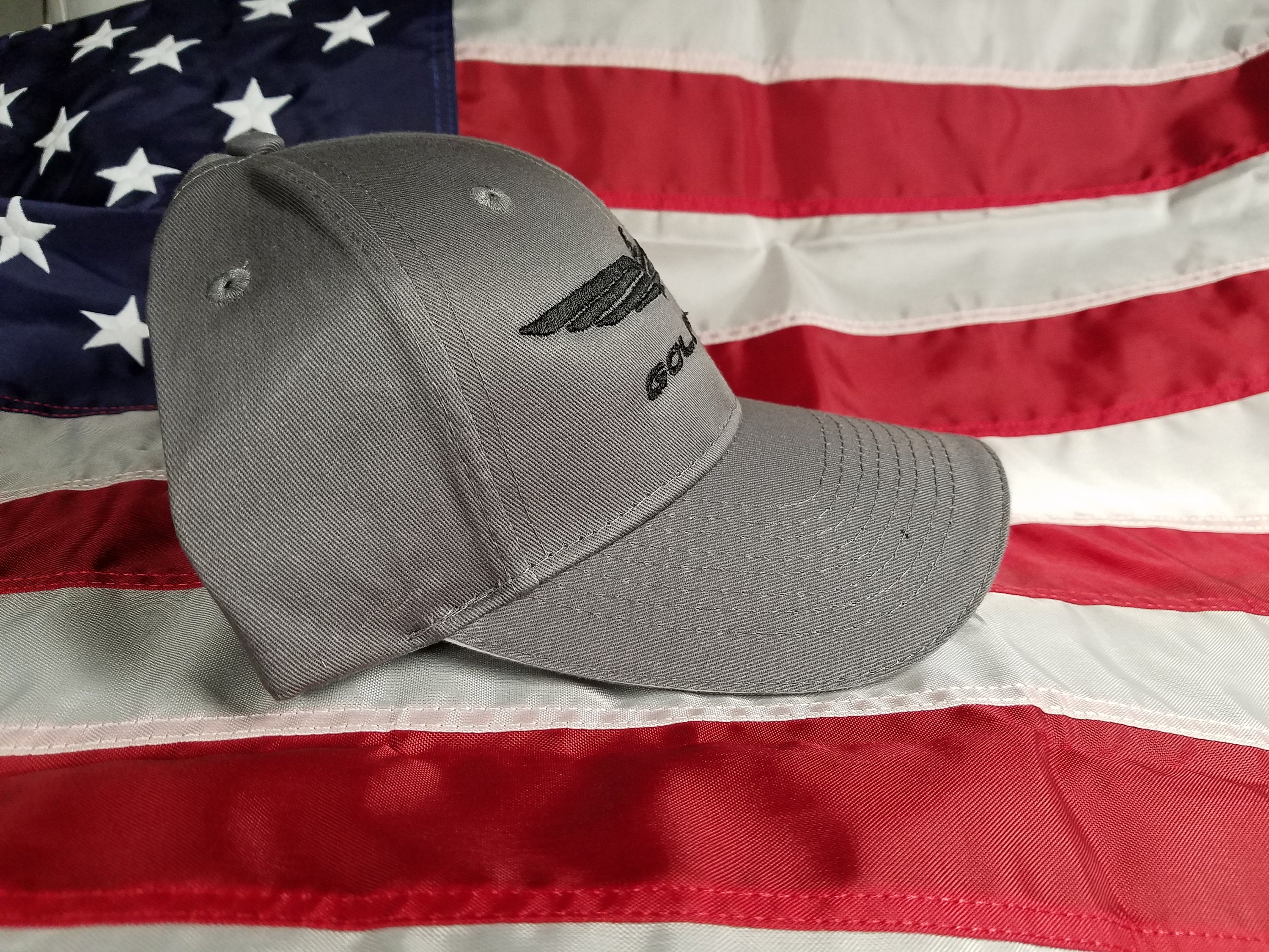 Goldwing Embroidered Cap Charcoal Gray - Etsy