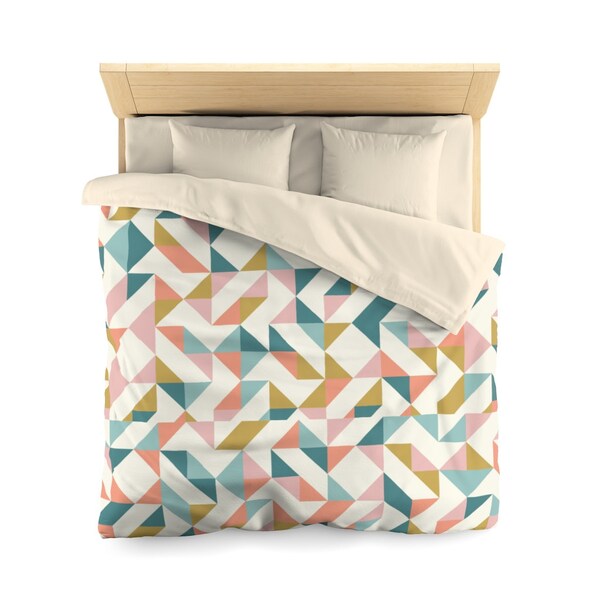 Geometric Duvet - Etsy