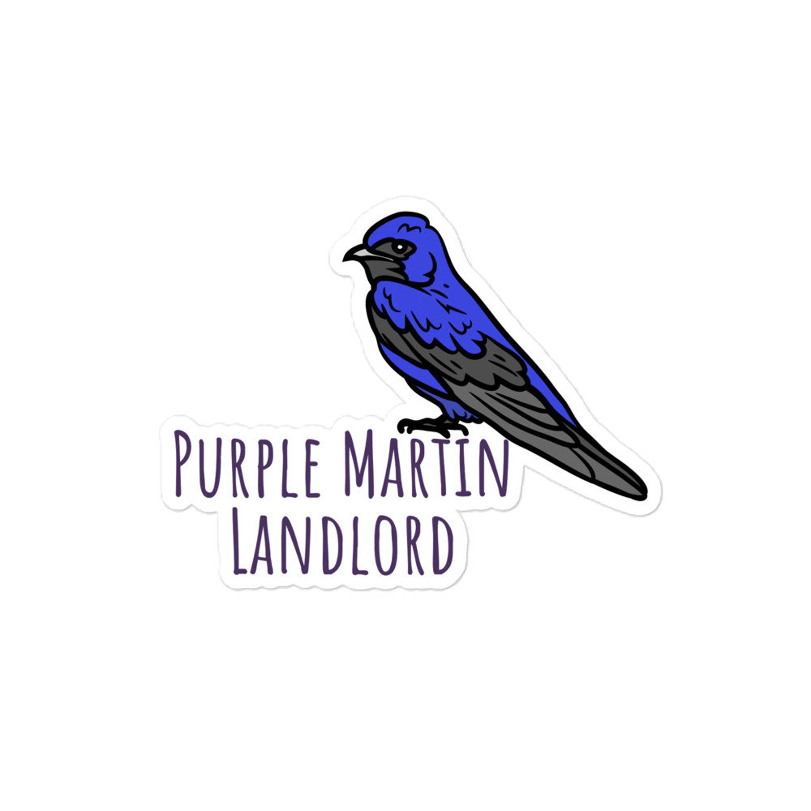 Purple Martin Landlord Birding Sticker Decal - Etsy