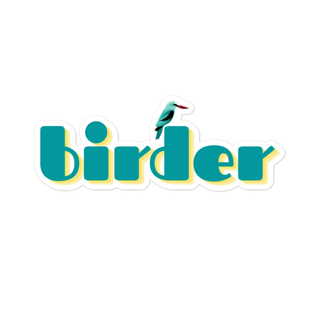 Birder Decal With Bird Birding Sticker Bird Lover - Etsy