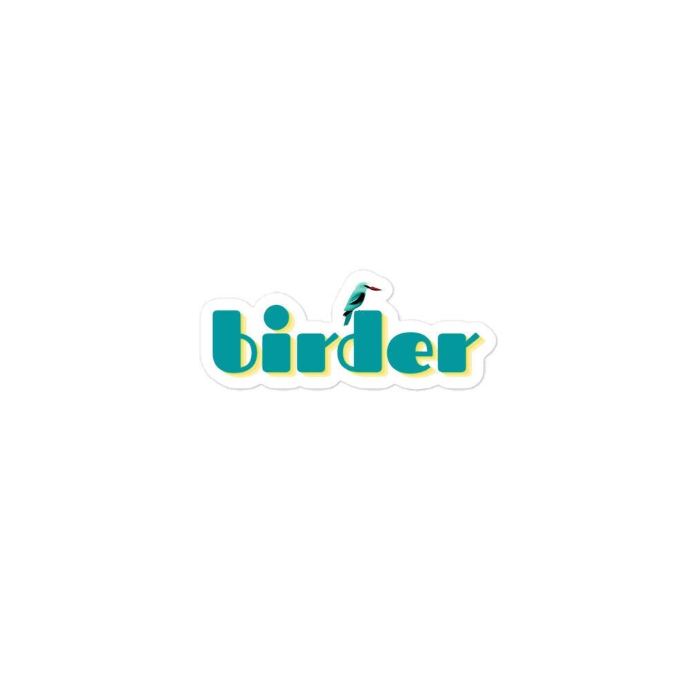 Birder Decal With Bird Birding Sticker Bird Lover - Etsy