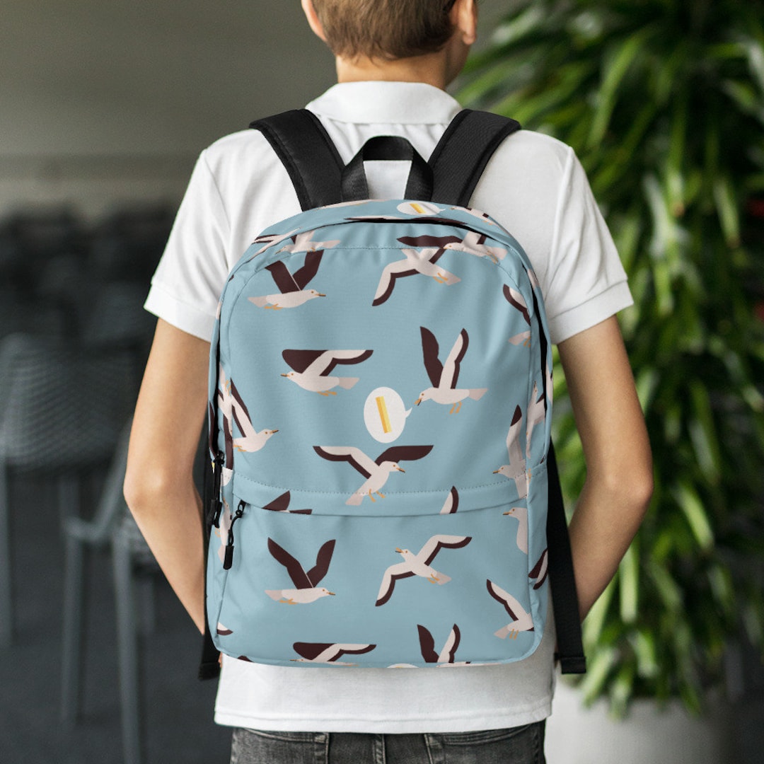 Seagull With French Fry Backpack - Etsy