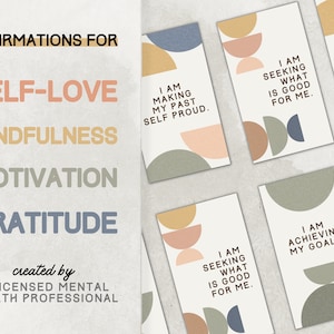 Printable Minimalist Affirmation Cards | Affirmation Deck Download ...