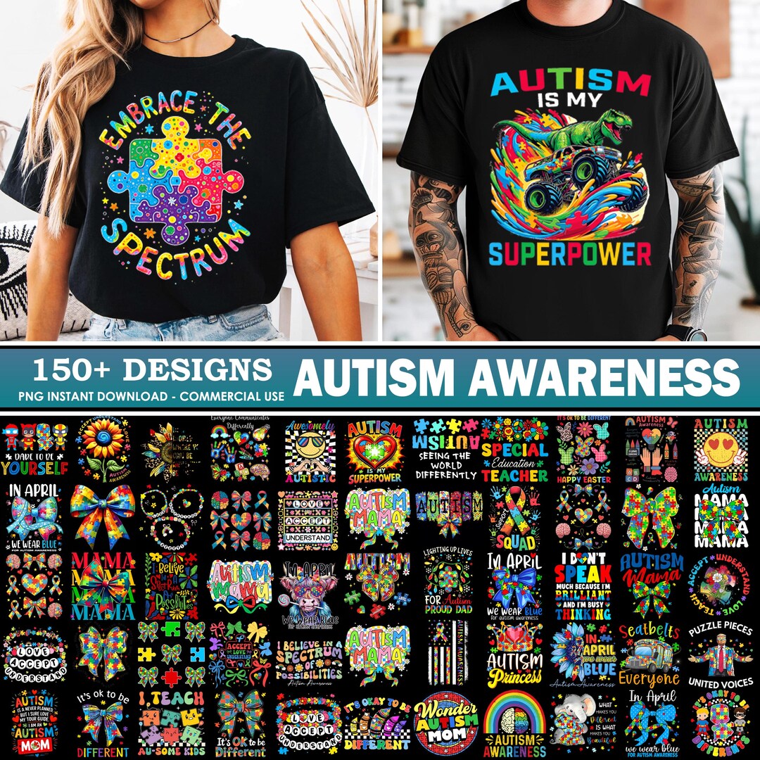 150+ Autism Png Bundle, Autism Pink Ribbon Png, Autism Awareness ...