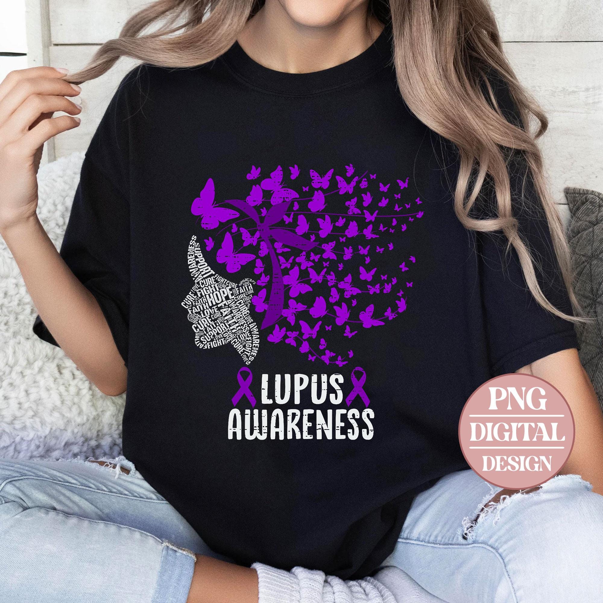 70 Designs Lupus Awareness Png Bundle, Lupus Warrior Png, Purple Ribbon ...