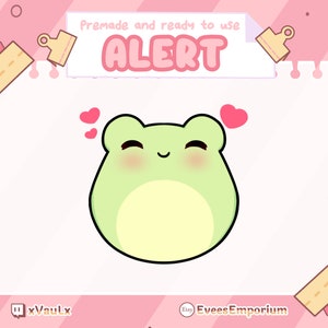 Cute Frog Alert / Notification for Twitch Streamers, Youtubers, Discord ...