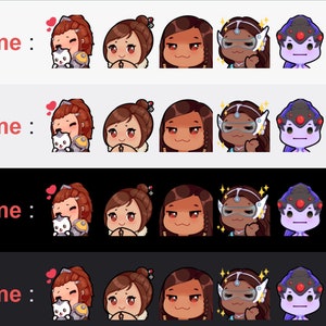 Cute Overwatch Emotes / Emojis for Twitch Streamers, Youtubers, Discord ...