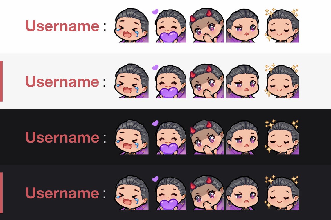 Cute Reyna Emotes / Emojis for Twitch Streamers, Youtubers, Discord ...