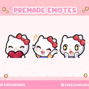 Cute Plush Aesthetic Emotes / Emojis for Twitch Streamers, Youtubers ...