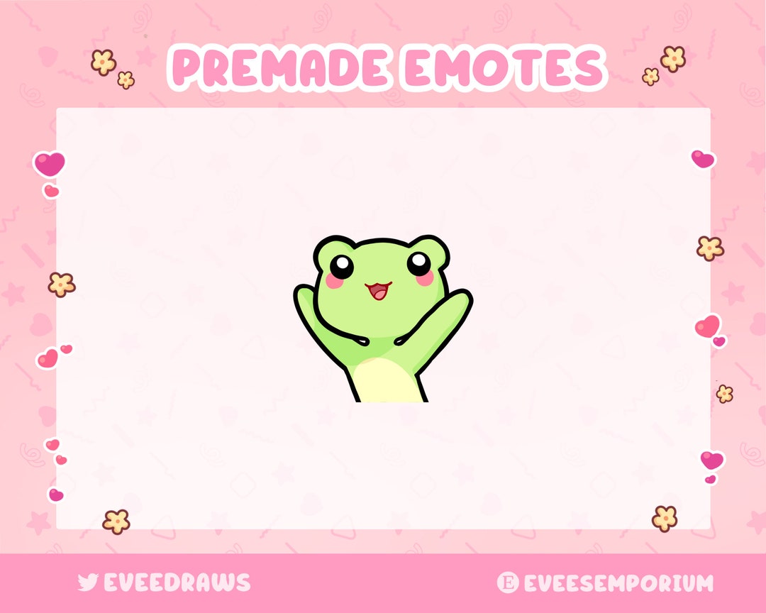 Cute Frog Animated Twitch Emote / Notification for Twitch Streamers ...
