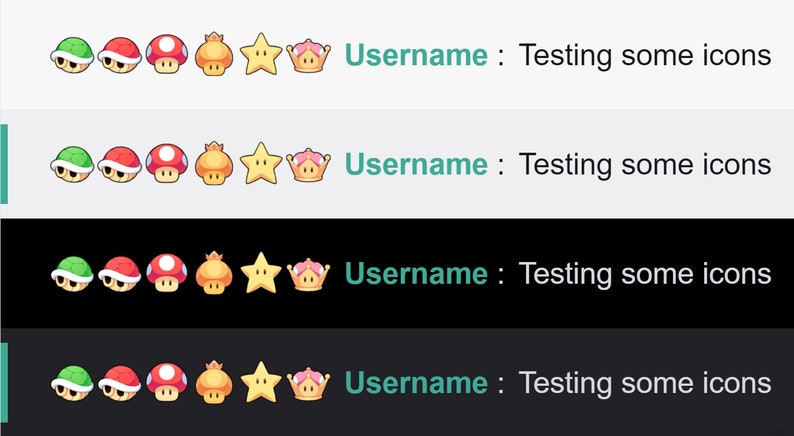 Cute Super Mario Emote and Badges Set for Twitch Streamers, Youtubers ...