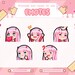 Cute Zero Two Emotes / Emojis for Twitch Streamers, Youtubers, Discord ...