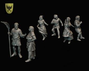 28mm Villagers - Etsy