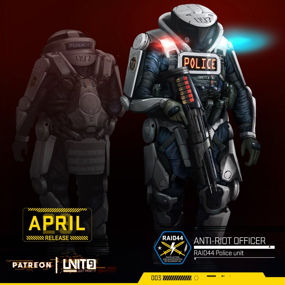 Futuristic Riot Police