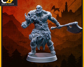 Goliath Barbarian Miniature - Etsy