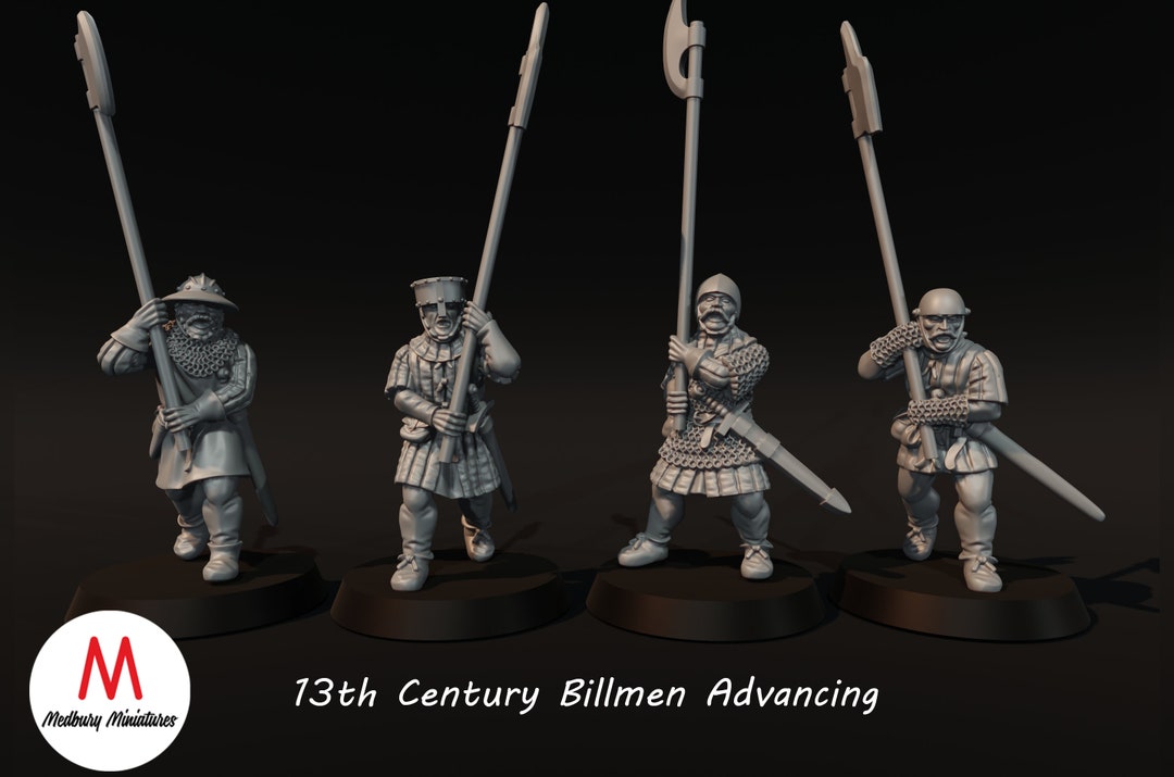 13th Century Billmen Advancing - Etsy