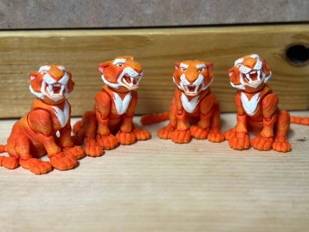 Roaring Articulating Tiger Flexi Fidget Tiger Roaring Tiger - Etsy