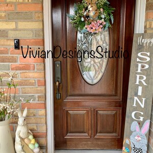 Spring Porch Leaner Handmade Easter Home Decor “happy Spring”,spring ...