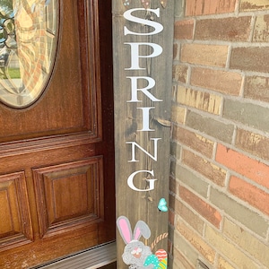 Hello Spring Porch Leaner ,spring Porch Sign,easter Bunny Board ...