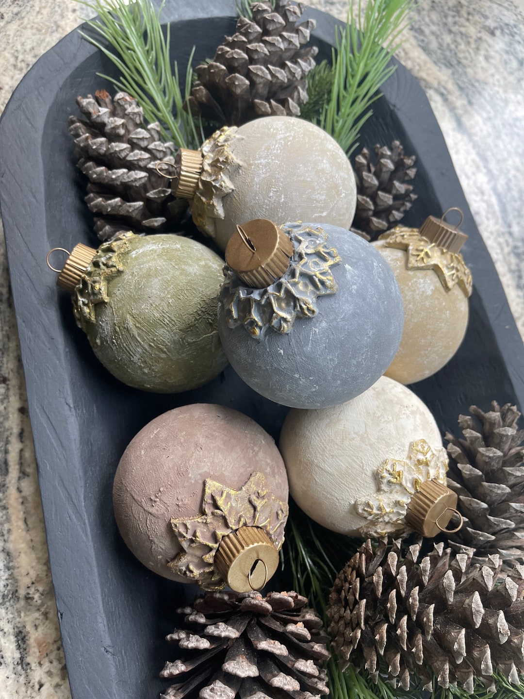 Rustic Vintage Style Neutral , Matte Ornaments Boho Chic , Farmhouse ...