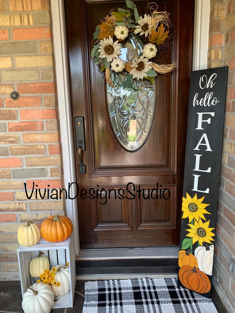 Fall Porch Sign oh Hello Fallsign Fall Porch Sign Fall - Etsy