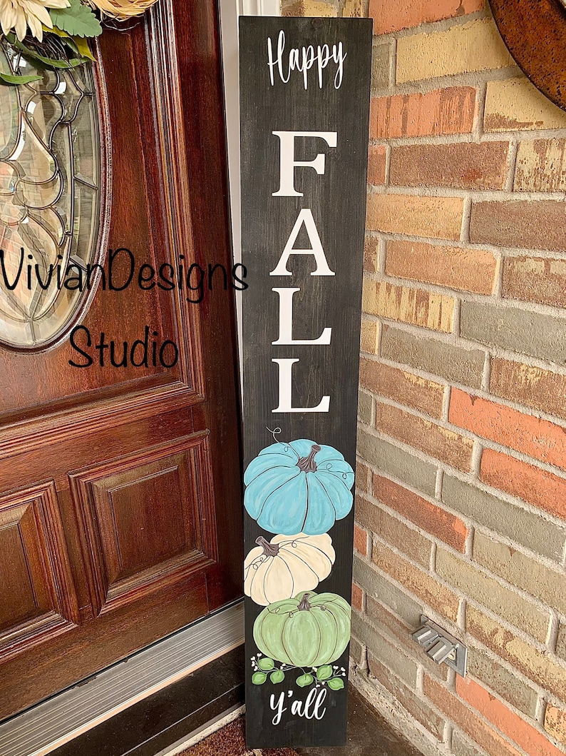 Fall Porch Leaner happy Fall Yall Farmhouse Style welcome | Etsy