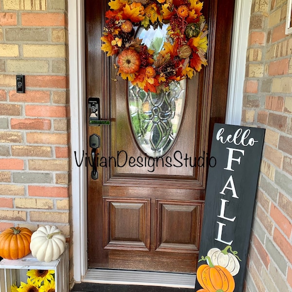 Spring Flowers Welcome Porch Leaner Handpainted Spring Sign, Spring ...