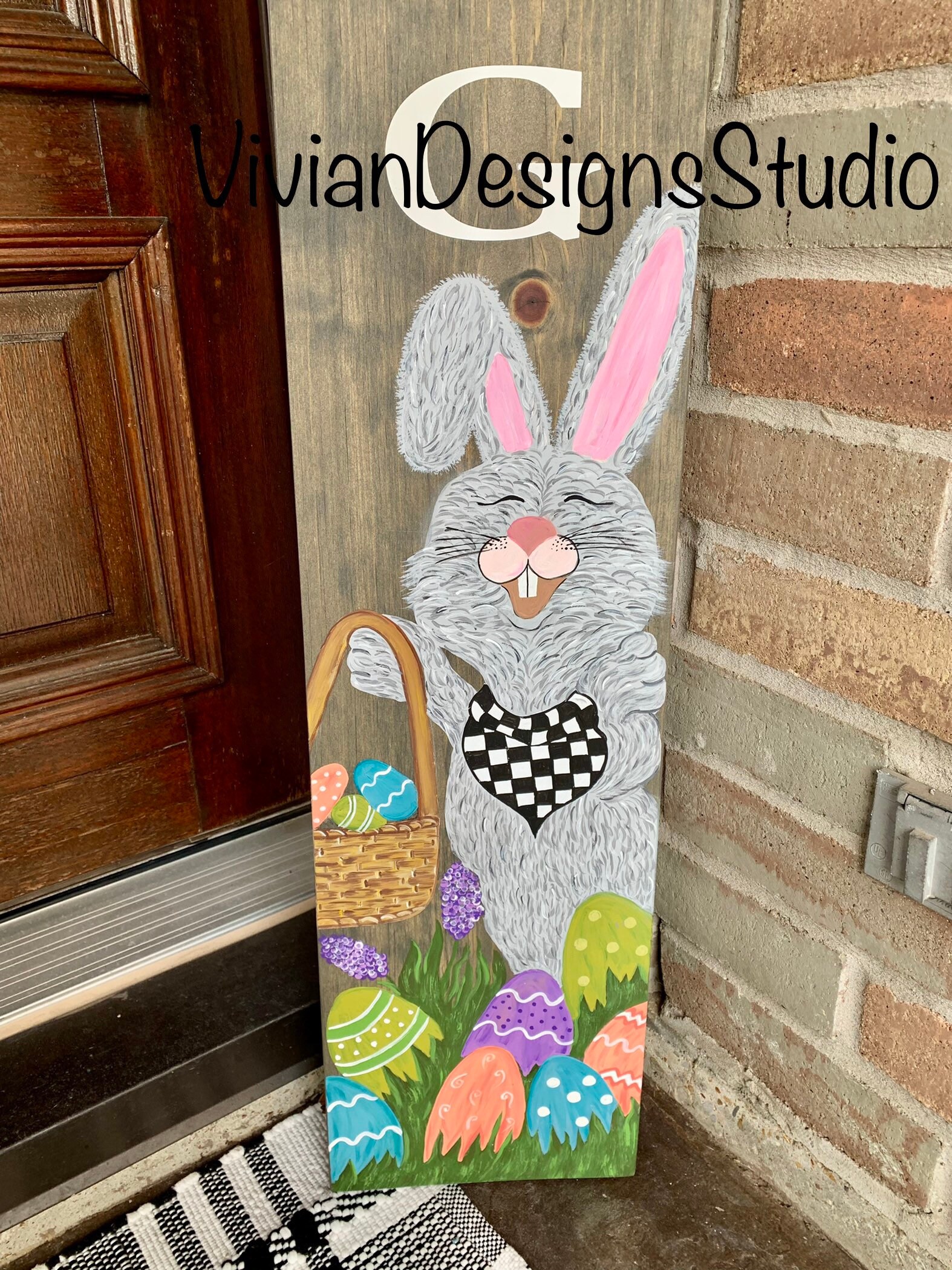 Spring Porch Leaner Handmade Easter Home Decor happy Spring,spring ...