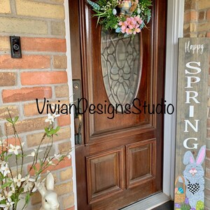 Spring Porch Leaner Handmade Easter Home Decor “happy Spring”,spring ...