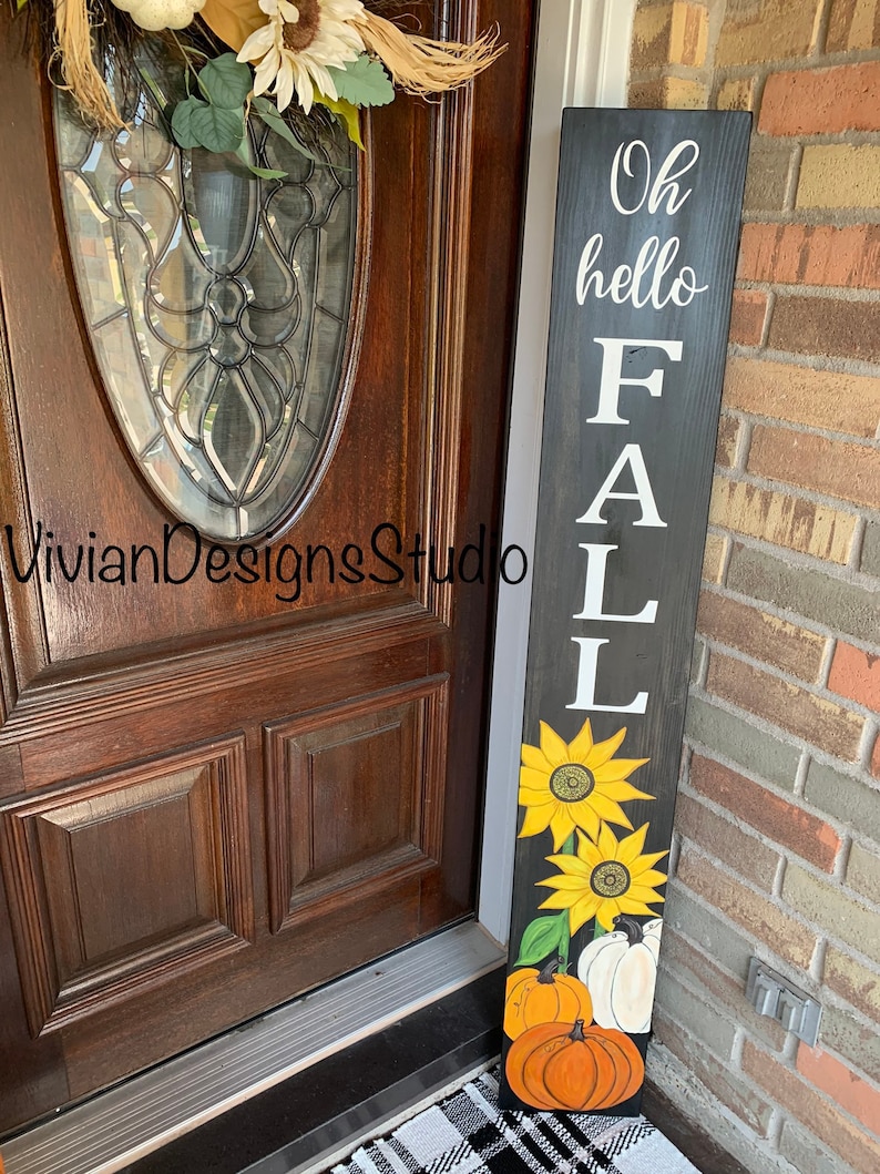 Fall Porch Sign oh Hello Fallsign Fall Porch Sign Fall - Etsy