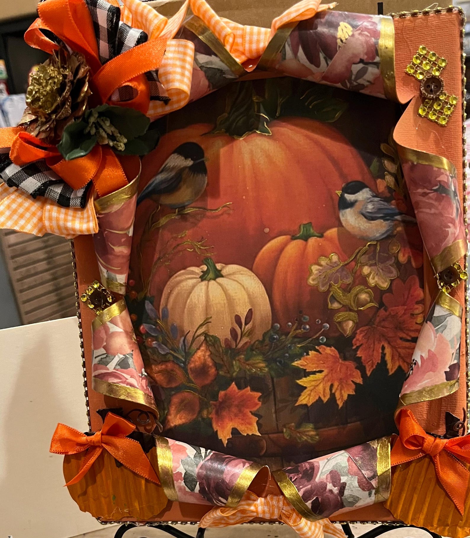 Exploding Canvas of Fall Decor With Pumpkins - Etsy