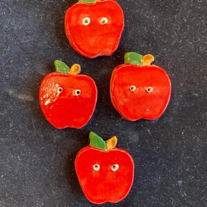 Apple Buttons - Etsy