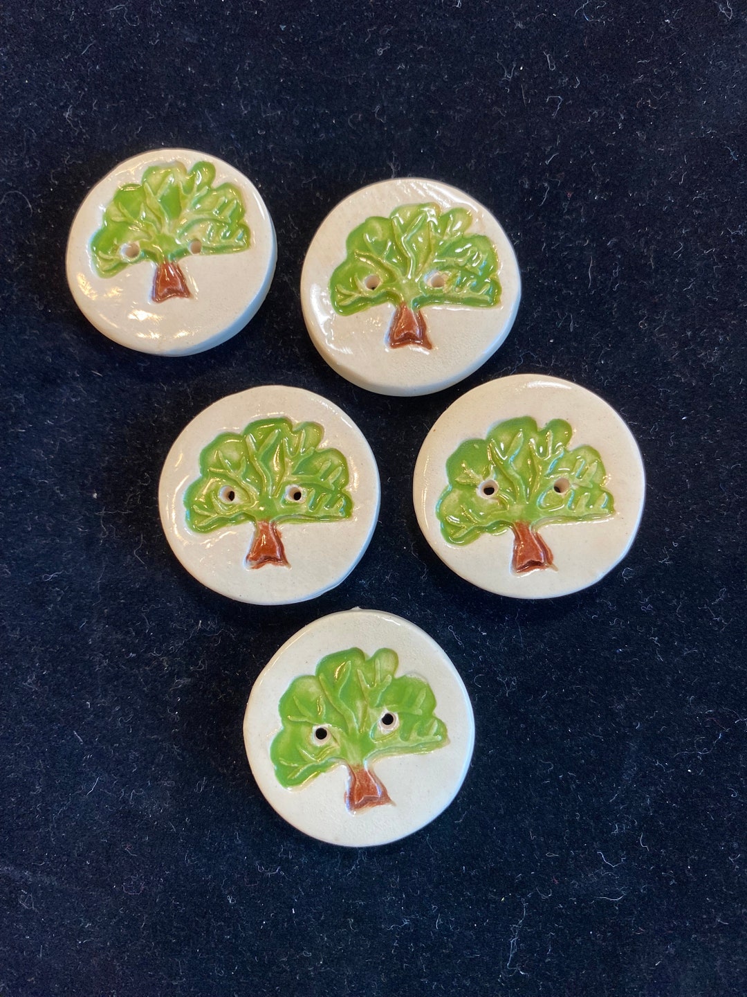 Oak Tree Round Buttons - Etsy