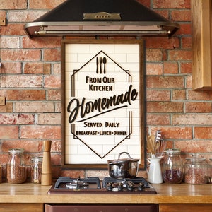 Homemade Kitchen Sign: 3D Lettering, Custom Colors - Etsy