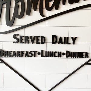 Homemade Kitchen Sign: 3D Lettering, Custom Colors - Etsy