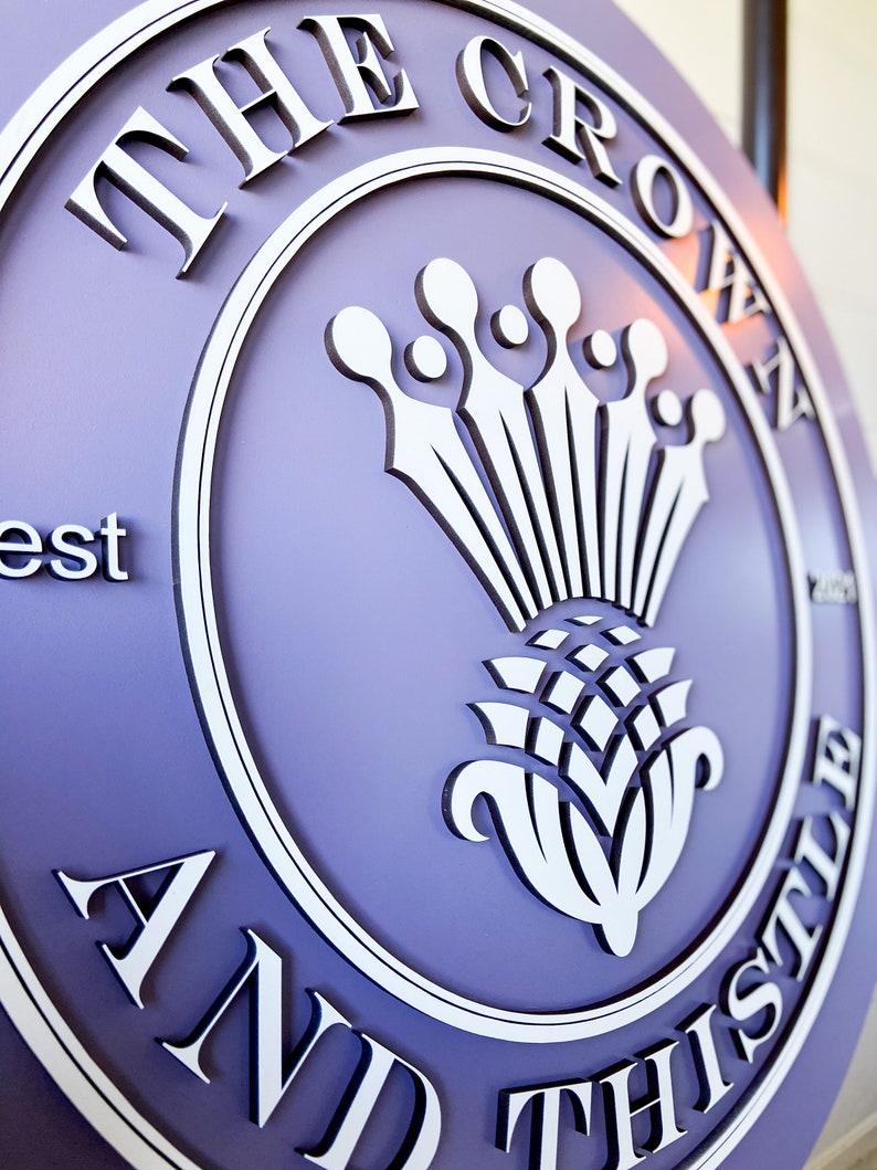 24 Round Fully Customized Signs Engraved Background | Etsy