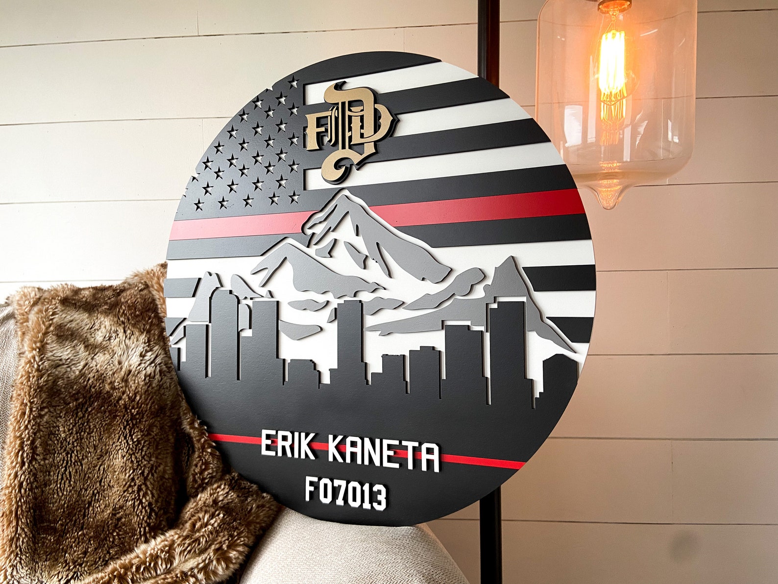 Custom Fire Department Logo Sign Firefighters/first - Etsy