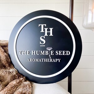 24" Round Fully Customized Signs, Engraved Background Patterns & 3D ...