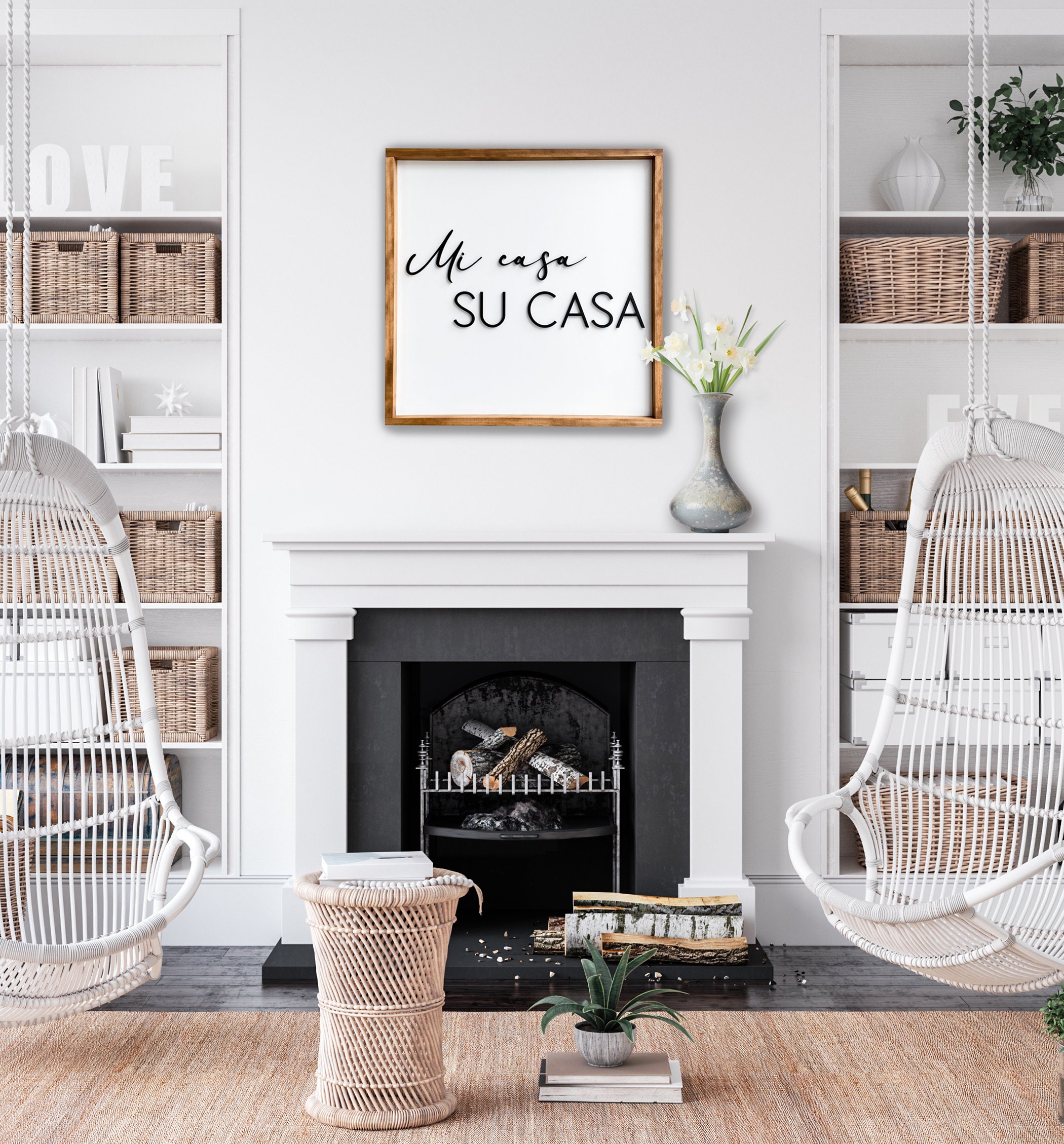 Mi Casa Su Casa 3D Sign Personalization Optional Custom | Etsy