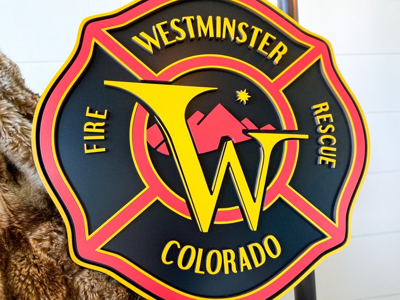 Custom Fire Department Logo Sign: Personalized First Responder Gift - Etsy