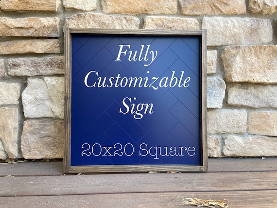 20x20 Fully Customized Sign Layering Piece or Create Your Own | Etsy