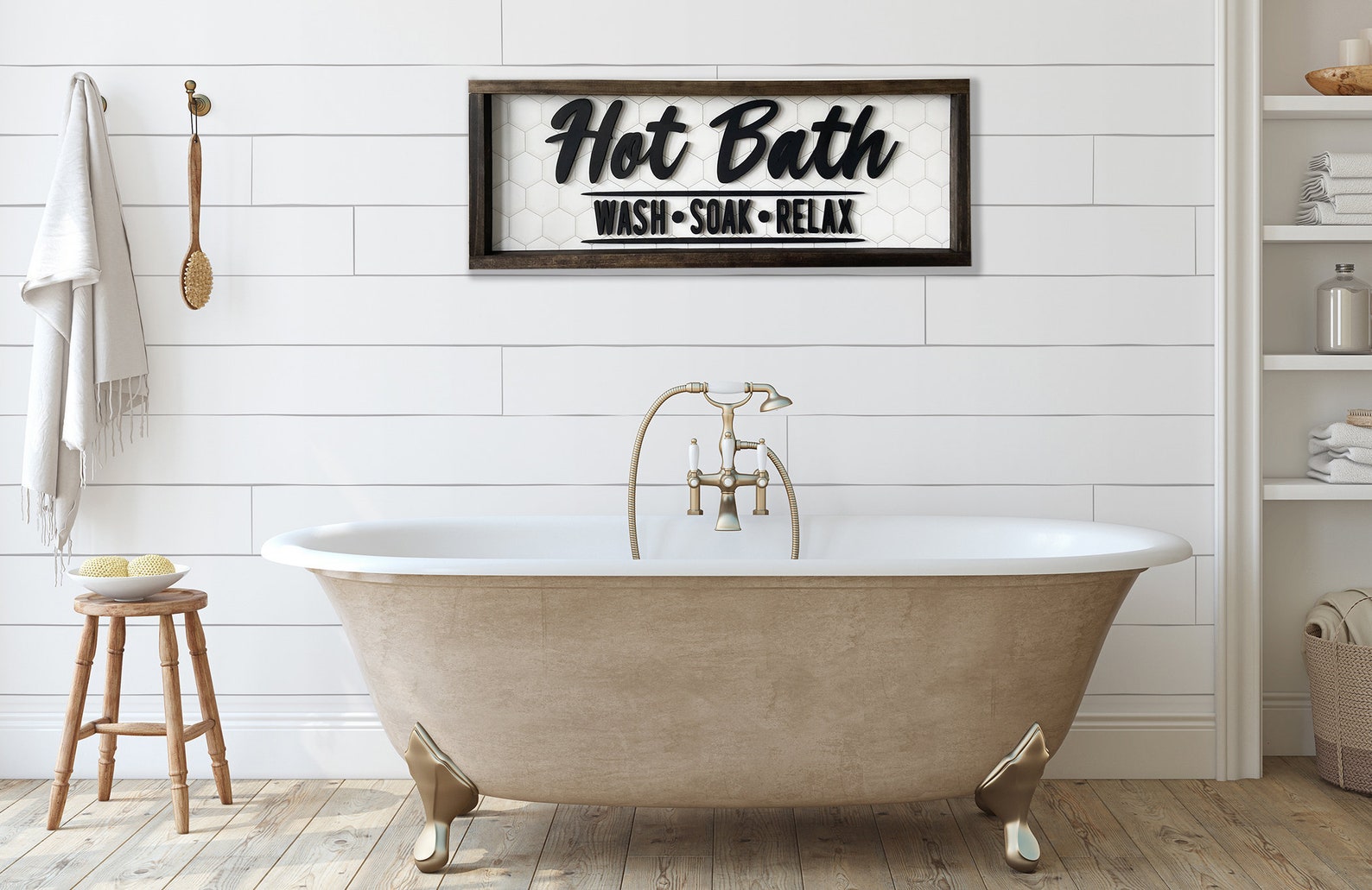 Hot Bath & Save Water Shower Together 3D Signs Customized | Etsy
