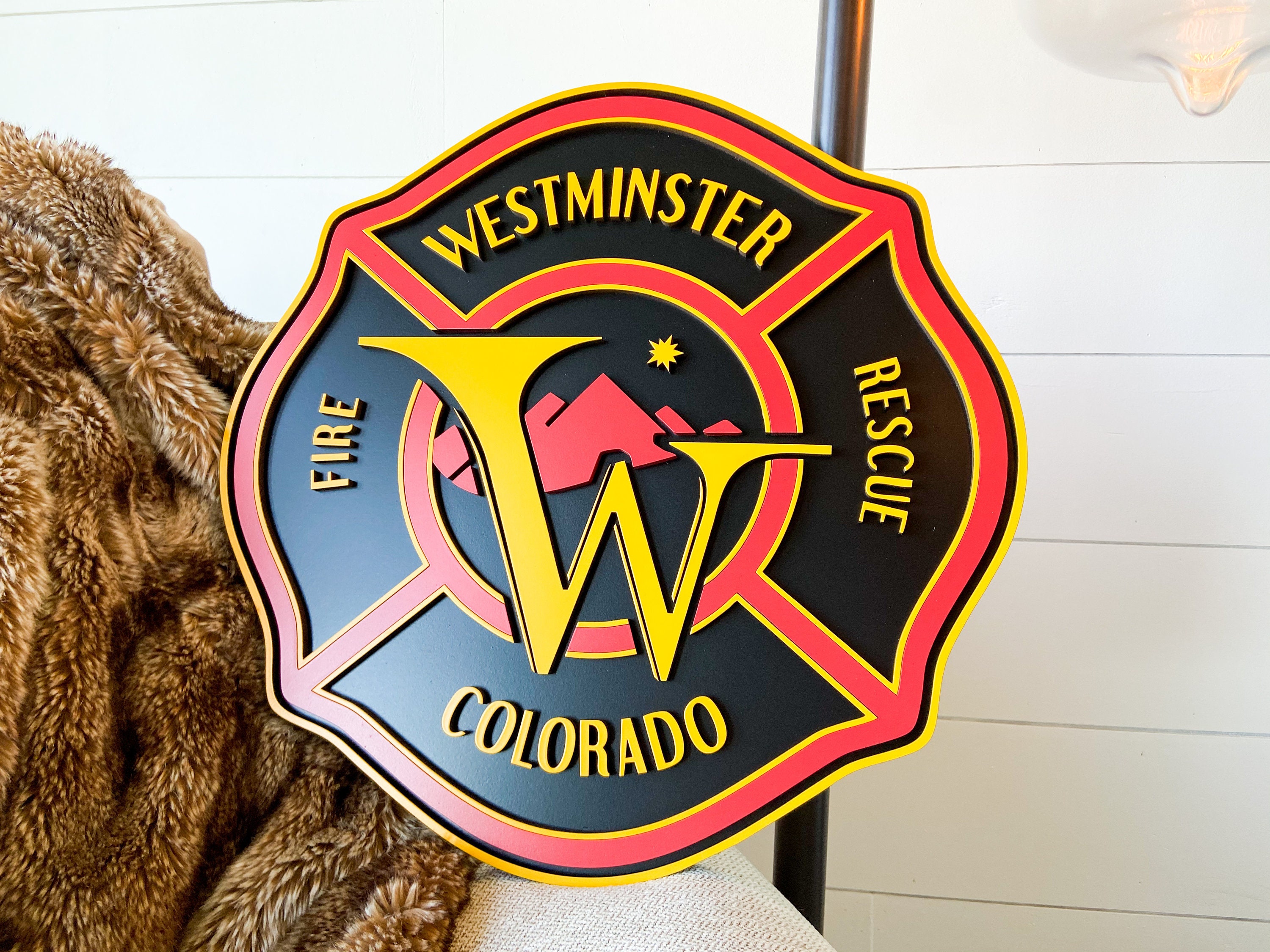 Custom Fire Department Logo Sign Firefighters/first | Etsy